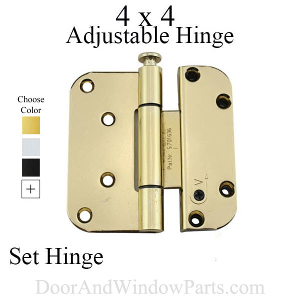"Adjustable 4 x 4 Set (V) Hinge" – Parts and Hardware