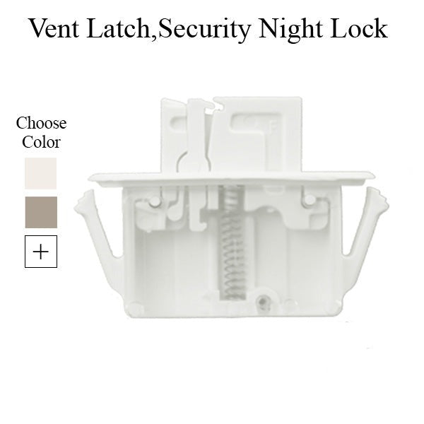 "Plastic Security Night / Vent Latch - White" – Parts and Hardware