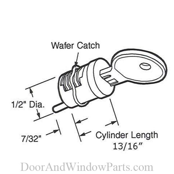 Sliding Patio Door Cylinder Locks – Parts and Hardware